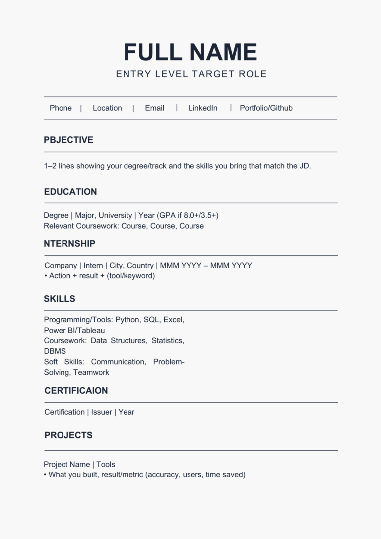 ATS Resume Format 2026: Step-by-Step Guide + Free CV